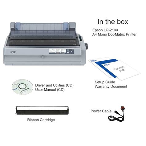 Epson Lq 2190 Dot Matrix Printer Specification All You Need To Know
