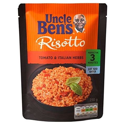 Uncle Bens Risotto Tomato And Herb Microwave Rice 250g Pack Of 6 Grocery