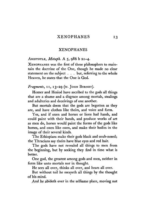 Xenophanes Greek Astronomy
