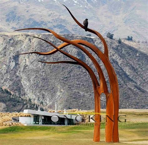 Mirrored Tree Sculptures Mirror Art Sculpture
