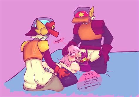 Rule 34 1girls 2boys Blowjob Blowjob Face Brawl Stars Clothed Sex Cum