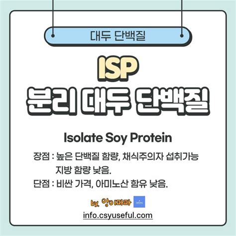 단백질 보충제 Wpc Wpi Wph Wpih Isp 차이와 장단점 가격