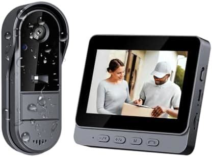 Tkmars Videocitofono Campanello Senza Fili Da Esterno Impermeabile Ip67 Citofono Con Telecamera