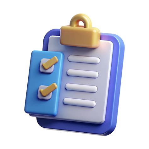 Premium Photo Assignment Icon Clipboard Checklist Document Symbol