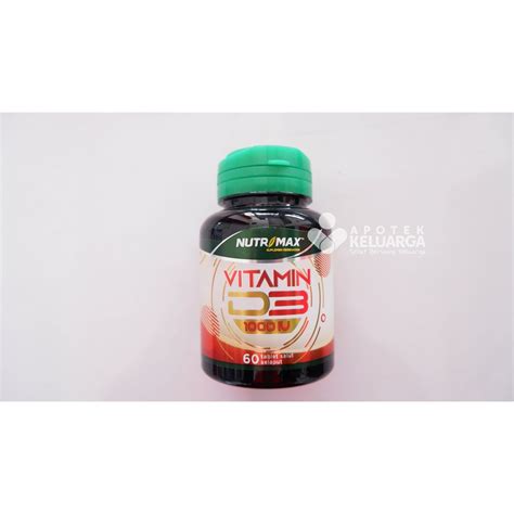 Jual Nutrimax Vitamin D3 1000 Isi 60 Tab Suplemenkesehatan Vitamind