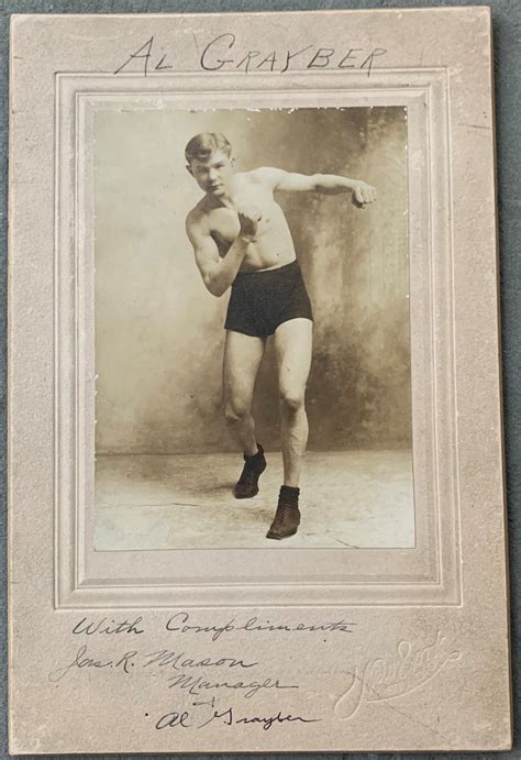 Grayber Al And Manager Jas Mason Signed Original Mounted Photo Jo Sports Inc