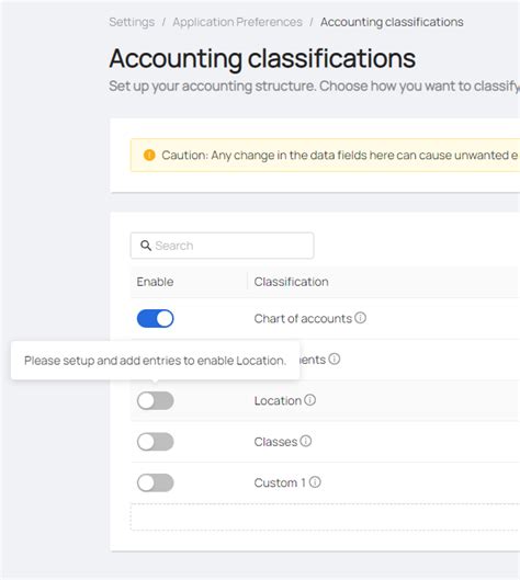 Can I Edit The Accounting Code Classifications Profit Support
