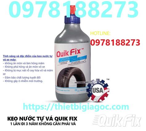 Keo Tự Vá Đổ Vỏ Xe Máy Quik Fix Tech Internation Usa By Hưng Trần