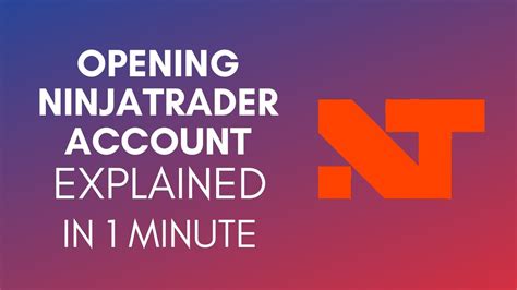 How To Open Ninjatrader Account 2025 Youtube