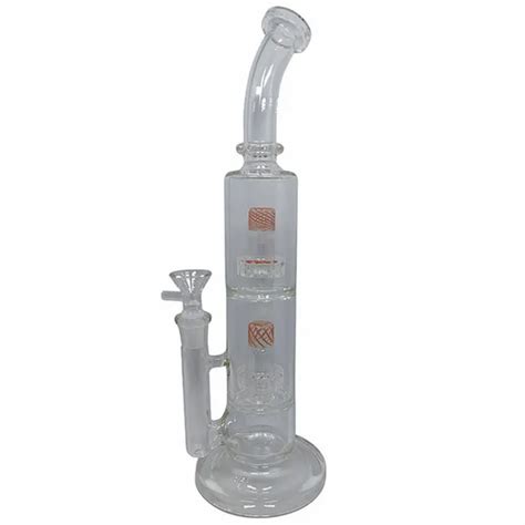 12 Double Matrix Big Rig Water Pipe Glass Smoking Pipe Lighter Hookah