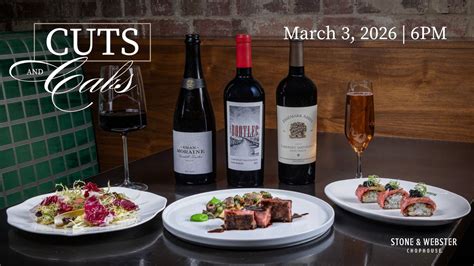 Cuts And Cabs At Stone And Webster Chophouse 400 West River Street