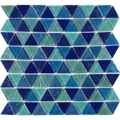 Blendstone Triangle Mosaic Tile Tastriablendst Glass Tile