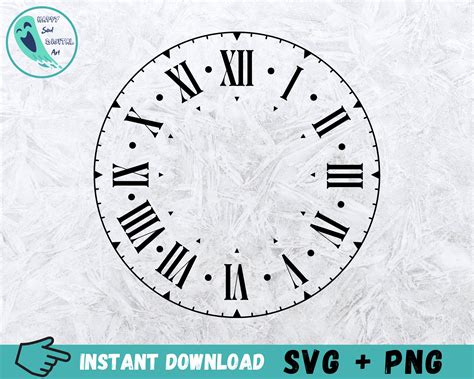 Clock Face Svg Bundle 24 Hand Drawn Designs Digital Download Etsy