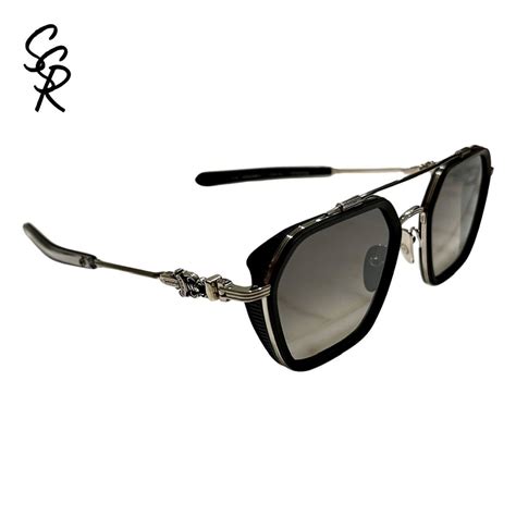 Chrome Hearts Chrome Hearts Hotation Sunglasses Matte Black Silver