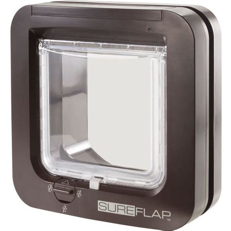 Sureflap Microchip Electronic Cat Door Cat Flap In Brown Big W