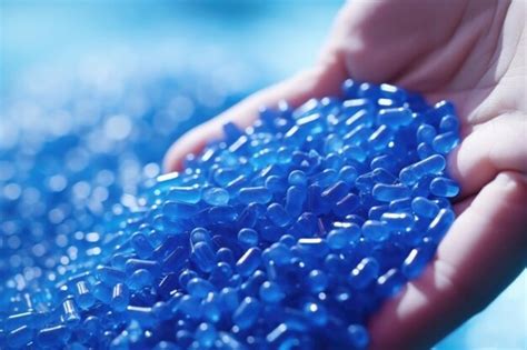 Premium Photo A Hand Hold Or Touching Plastic Pellets Plastic Polymer