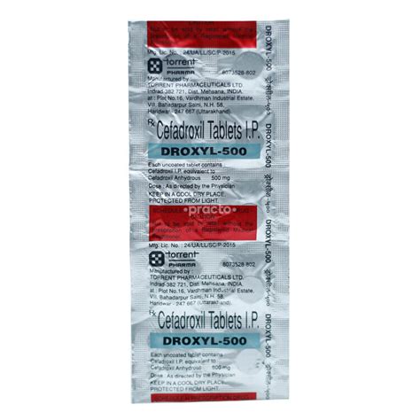 Droxyl 500 Mg Tablet Uses Dosage Side Effects Price Composition