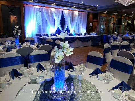 Background Design Royal Blue Wedding Stage Decoration At Thomas Schnell