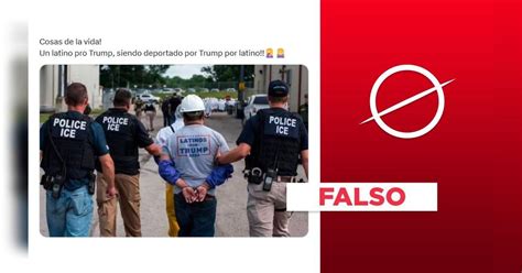 Es Falsa Esta Imagen De Simpatizante Latino De Donald Trump Siendo