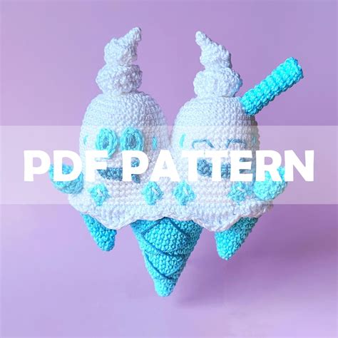 Snow Cone Crochet Amigurumi Pattern Etsy