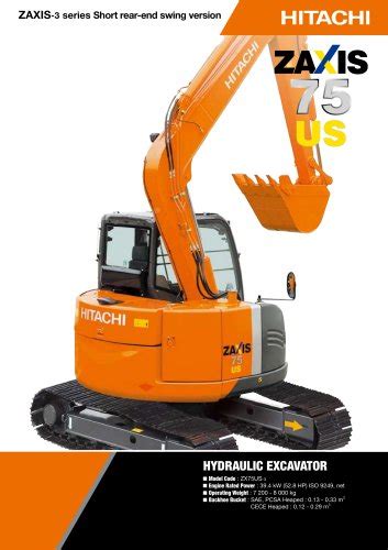 Zx350h 5g Hitachi Construction Machinery Pdf Catalogs Technical