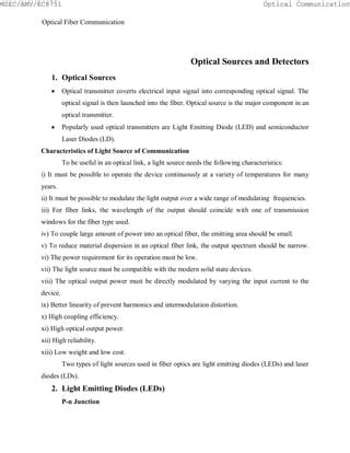 Ec 8751 Optical Sources And Detectors Pdf
