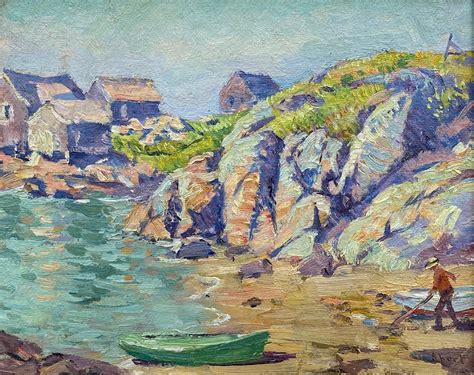 Charles Henry Ebert Leaving The Harbor Monhegan The Cooley Gallery