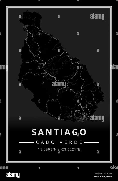 Mapa De Cabo Verde áfrica