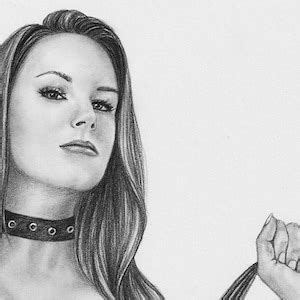 Dominatrix Art Print Of Original Art Hand Drawing 187 Nudeartcrafts