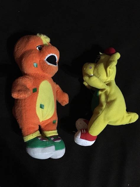 Barney And Friends Rare Riff And Bj Plush 1925272527