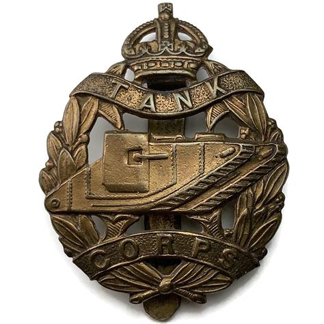 Ww1 Royal Tank Corps Cap Badge British Military Badges