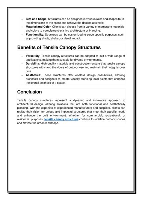 Ppt Tensile Canopy Structures For Different Needs Powerpoint