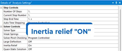 Ansys Finiteelementanalysis Fea Structuralanalysis Inertiarelief 321rule