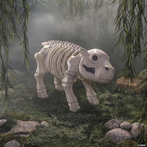 22 Standing Hippo Skeleton Halloween Decoration Oriental Trading