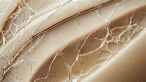 Translucent Web Like Structures Under Microscopic View Generative Ai Stock Illustration