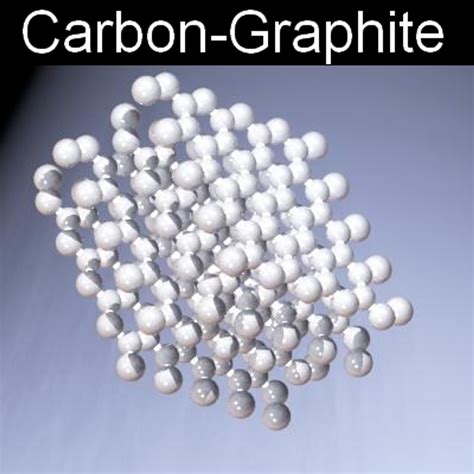 3d Molecule Graphite Carbon Model