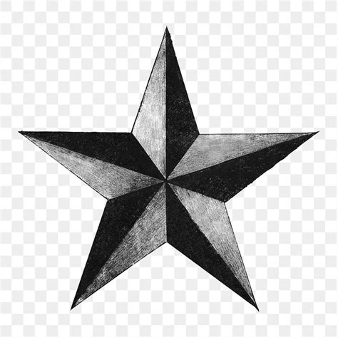 Five Pointed Star Png Vintage Illustration Premium Png Rawpixel