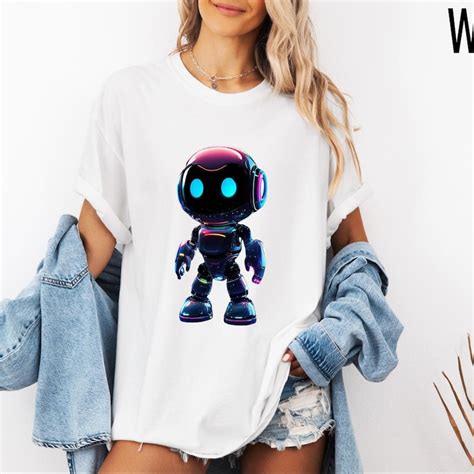 Robot T Shirt Etsy