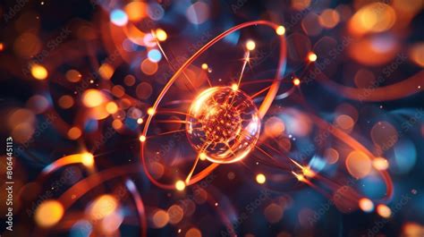 Mesmerizing Image Of Electrons Orbiting A Positively Charged Nucleus