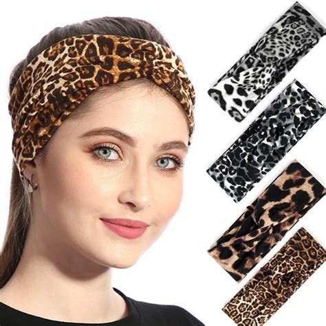 【楽天市場】3点以上購入で送料は当店が負担 ヒョウ柄 クロスターバン ナチュラル ターバン 6タイプ レディース メンズ リボン ターバン