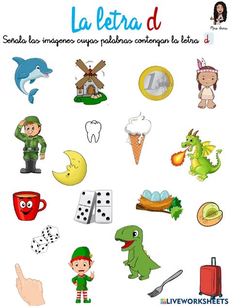 Ficha Letra D Activity Fonema D Actividades Preescolar Actividades