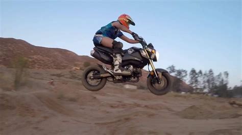 Honda Grom Stunts How To Park Your Bike Youtube