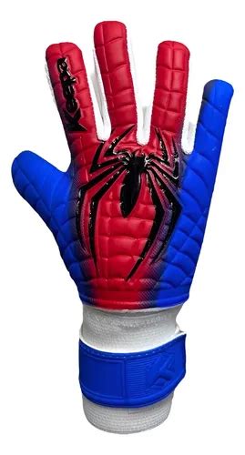 Guantes De Portero Basico Adulto Keepa Spider Rojo Azul 7 Envío Gratis