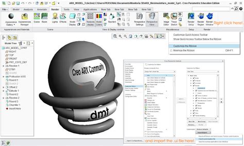 Customized Render Tab For Creo Ptc Community