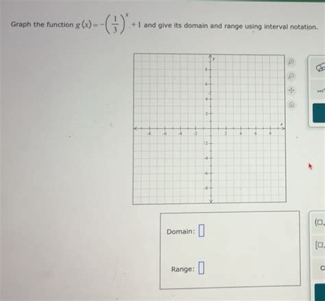 Resueltograph The Function Gx 13 X1 And Give Its Domain And