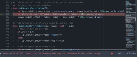 4 rc6 adding godot xr tools to project gives some one time errors