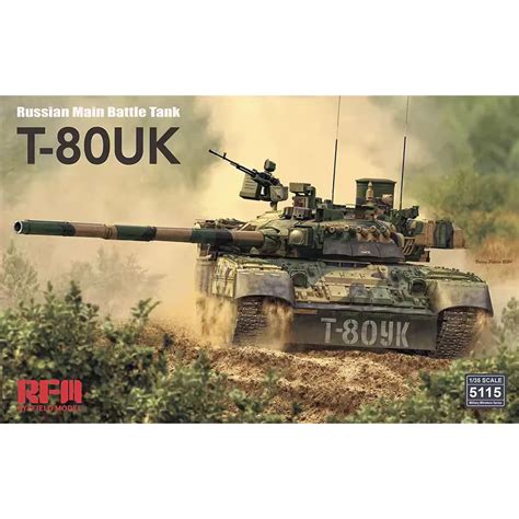 Ryefield Models 5115 T 80uk Russian Main Battle Tank 135 Model Kit