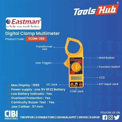 Digital Clamp Multimeter At ₹ 854piece Clamp Multimeter In Tiruppur