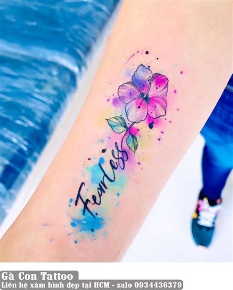 Mẫu Tham Khảo Hình Xăm Hoa Màu đẹp Creative Tattoos Wrist Tattoos