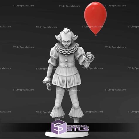 Pennywise Stl Files Standing Specialstl